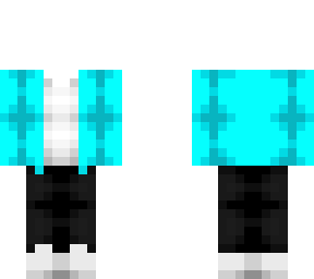 OB - Cyan Neon Coat w/ Matching Fit | Minecraft Skin