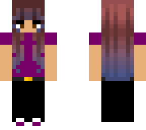 Girl with dyed hair | Minecraft Skin