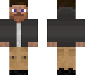 Minecraft Steve Skin Template