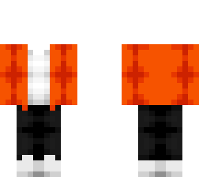 OB - Neon Orange Coat w/ Matching Fit | Minecraft Skin