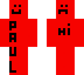 red happy and sad skin | Minecraft Skin