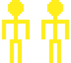 Yellow Stick Figure (AvM) | Minecraft Skin