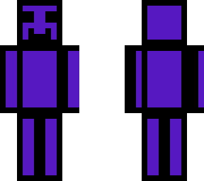 Basic Skin black outline Purple inside | Minecraft Skin