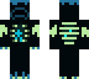 Oversimplified Warden | Minecraft Skin