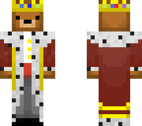 Bear with Techno Crown | Minecraft Skin