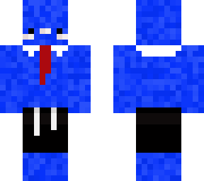 Blue Fancy Goo Man | Minecraft Skin