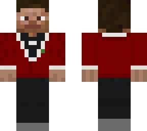 Christmas Tuxedo Steve Minecraft Festive mashup skin | Minecraft Skin