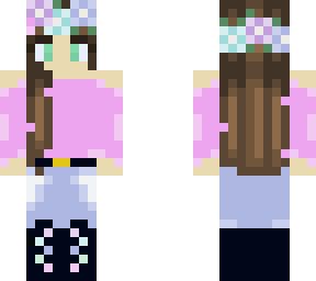 flower crown girl | Minecraft Skins