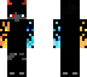 Red and blue eyes Demon | Minecraft Skin