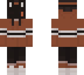 Rustic Orange Rabbit mask | Minecraft Skin