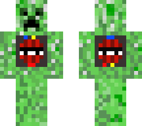 Creeper with a TNT chestplate | Minecraft Skin