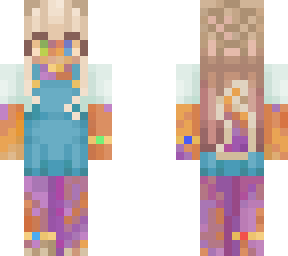 mooms axolotl purple mutation (touced up) | Minecraft Skin