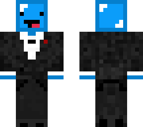 Blue Derp Jello Tux | Minecraft Skin