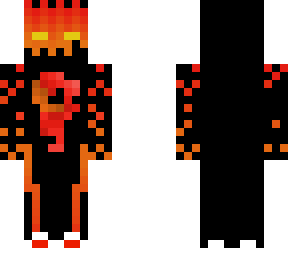 Flaming skull | Minecraft Skin