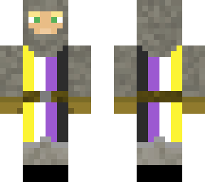 Nonbinary Pride Knight | Minecraft Skin