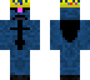 Robot guy with technoblade crown | Minecraft Skin