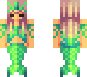 Mermaid Girl Minecraft Skin