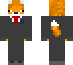 fox in a suit | Minecraft Skins