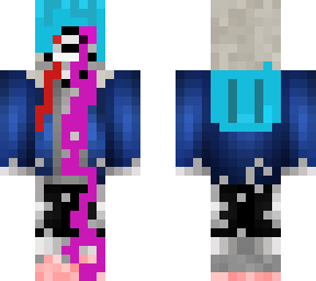 Hyper dust sans girl | Minecraft Skin