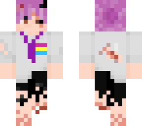 Pink hair person hurt | Minecraft Skin