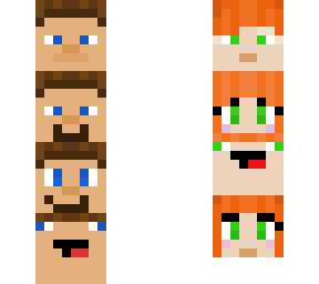 Steve and Alex (Pfp contest) | Minecraft Skin