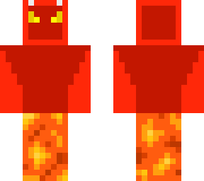 Fire Demon Minecraft Skin
