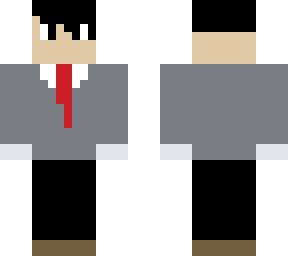 Formal Guy with a Red Tie | Minecraft Skin