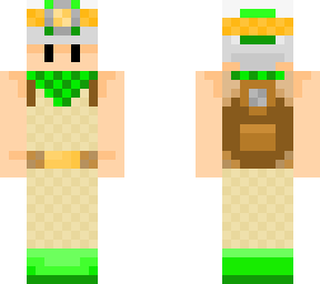 Green captain toad | Minecraft Skin