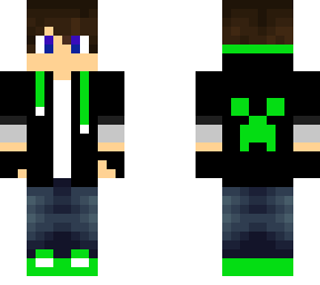 green gamer boy | Minecraft Skins