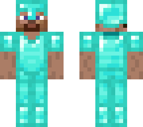 Programmer art diamond armor steve | Minecraft Skin