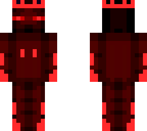 Red Electric Enderman | Minecraft Skin