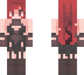 Lovely red girl | Minecraft Skin