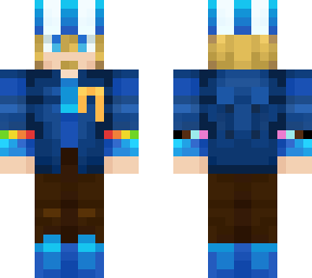 Philza Mcc Pride 23 Aqua Axolotls Skin | Minecraft Skin