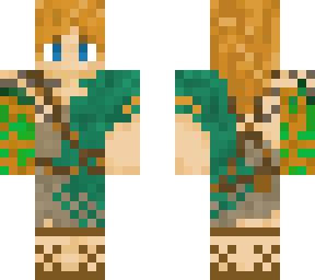 Link (TOTK) (Activated hand) | Minecraft Skin