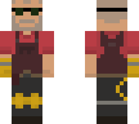 TF2 Engineer (bald) | Minecraft Skin