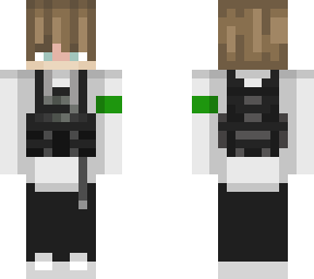 boy with green airsoft color | Minecraft Skin
