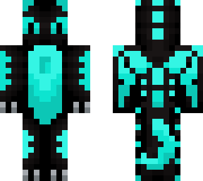cyan dragon | Minecraft Skin