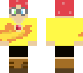 Flaming Guy (edited) | Minecraft Skin