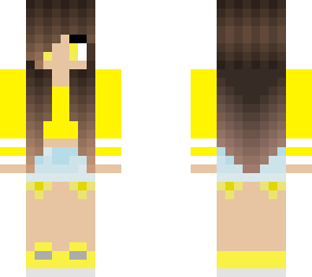 Yellow Cute Girl | Minecraft Skin