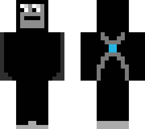 black and cyan random skin | Minecraft Skin