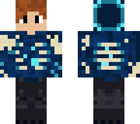 Boy with wardenhoodie V.5 | Minecraft Skin