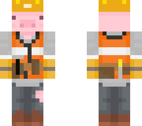 Builder pig | Minecraft Skin