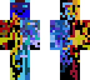 blue color and red color mix | Minecraft Skin