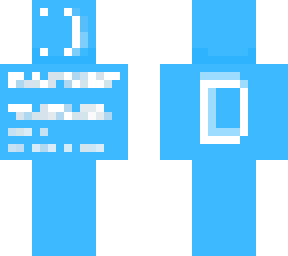 blue screen | Minecraft Skin