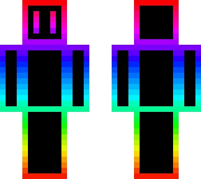Rgb rainbow border | Minecraft Skin