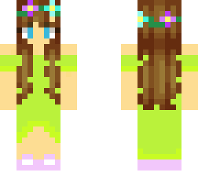 Cute Nature Girl | Minecraft Skin