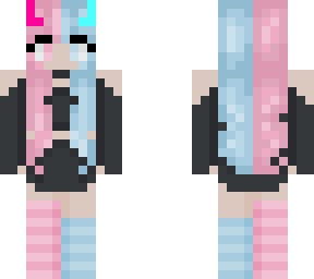 Pink/Blue Girl | Minecraft Skin