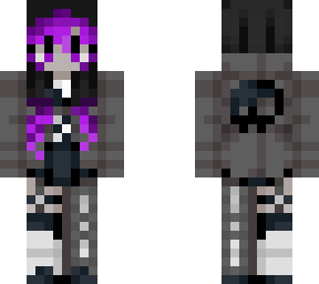 purple & black | Minecraft Skin