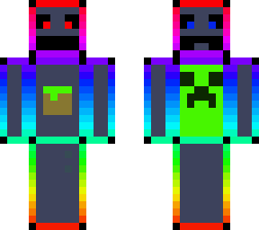 rgb creeper | Minecraft Skins