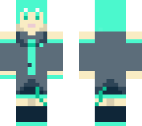 Hatsune Miku ish | Minecraft Skin